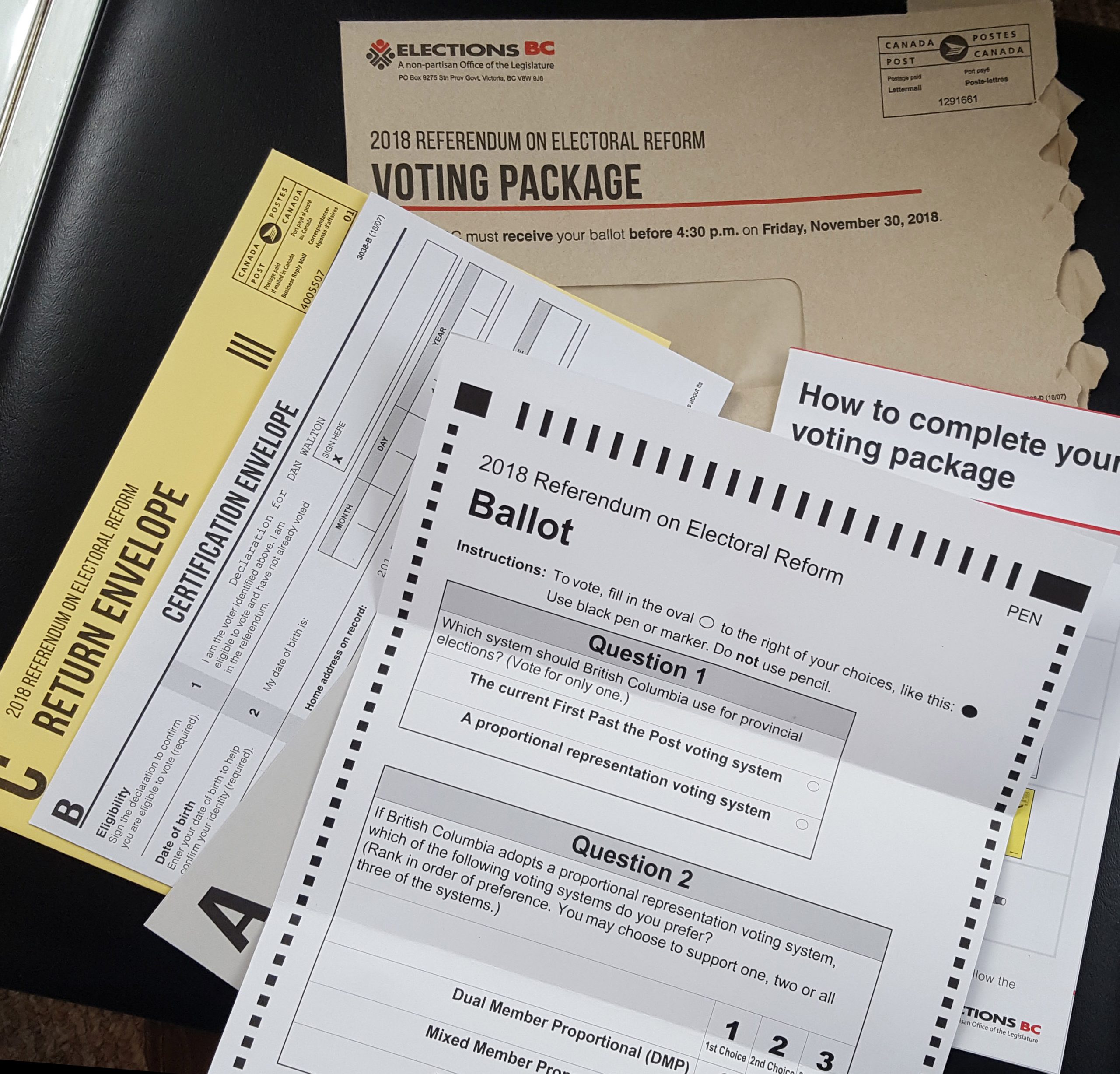 Local riding returned 19.2 per cent of PR ballots so far ...
