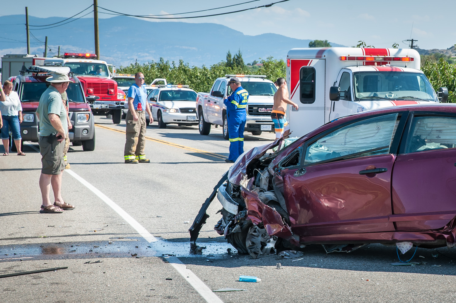 Two vehicle collision causes injuries on Hwy. 97 Friday afternoon - TimesChronicle.ca