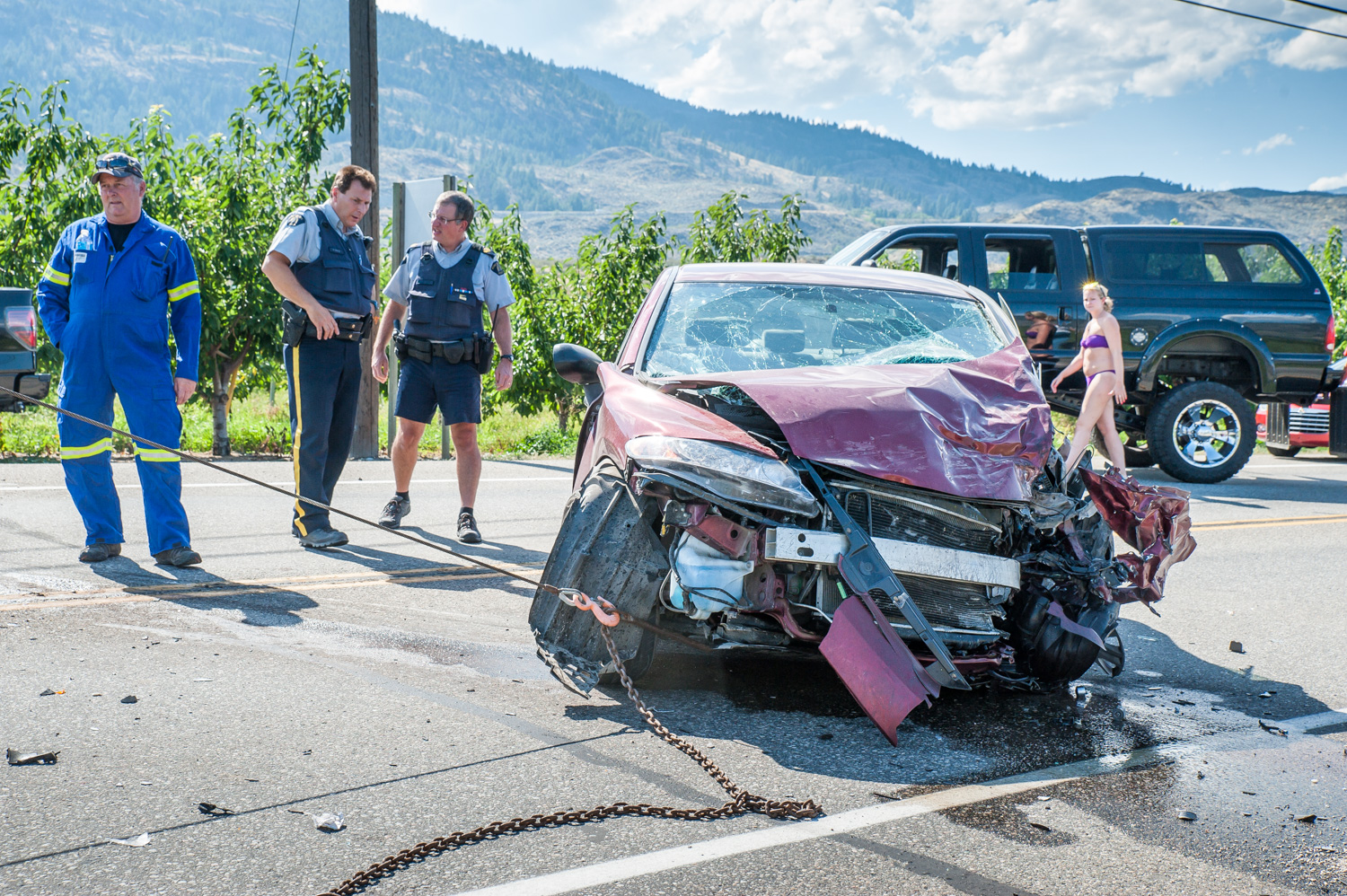 Two vehicle collision causes injuries on Hwy. 97 Friday afternoon - TimesChronicle.ca