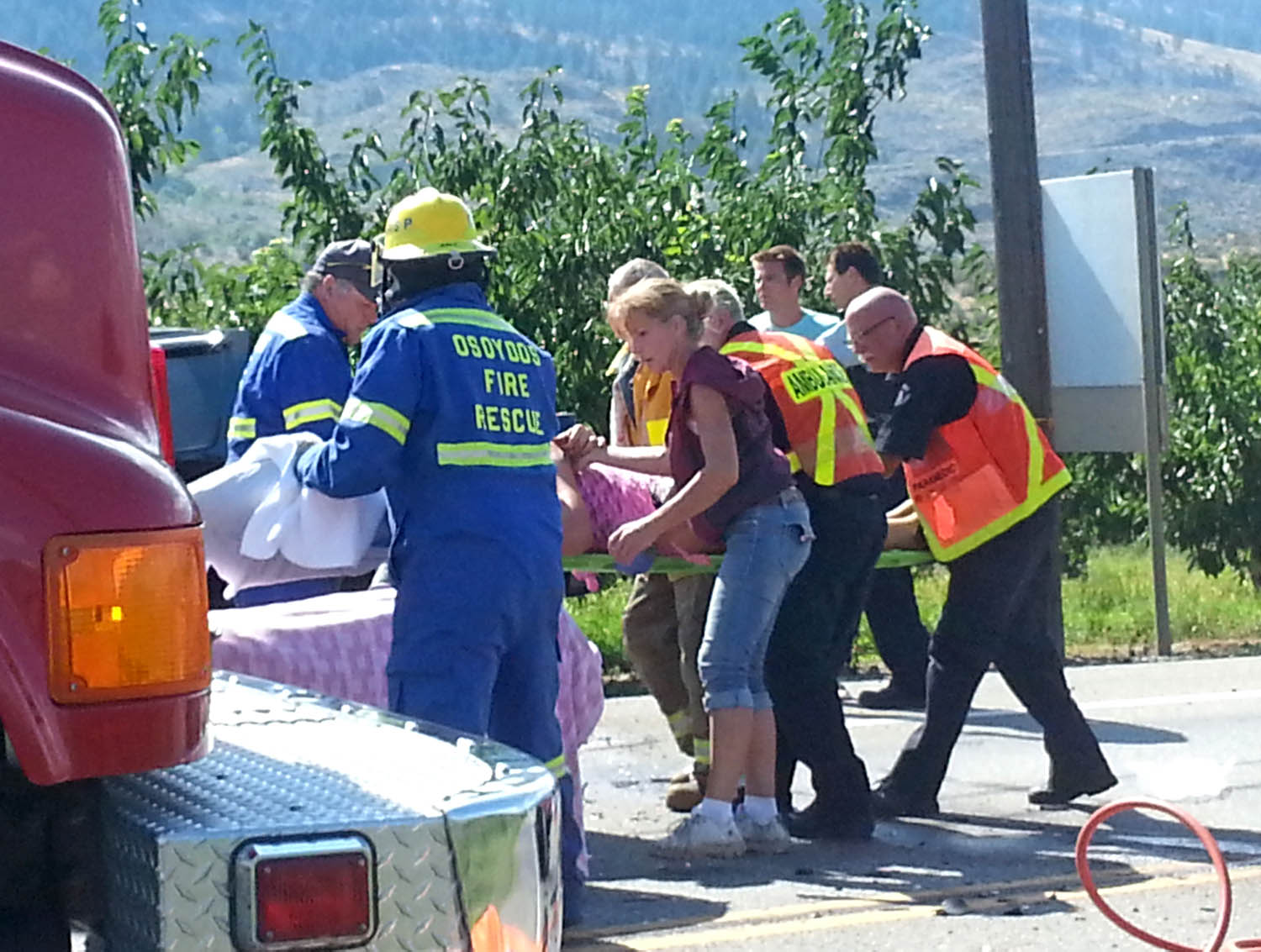 Two vehicle collision causes injuries on Hwy. 97 Friday afternoon - TimesChronicle.ca
