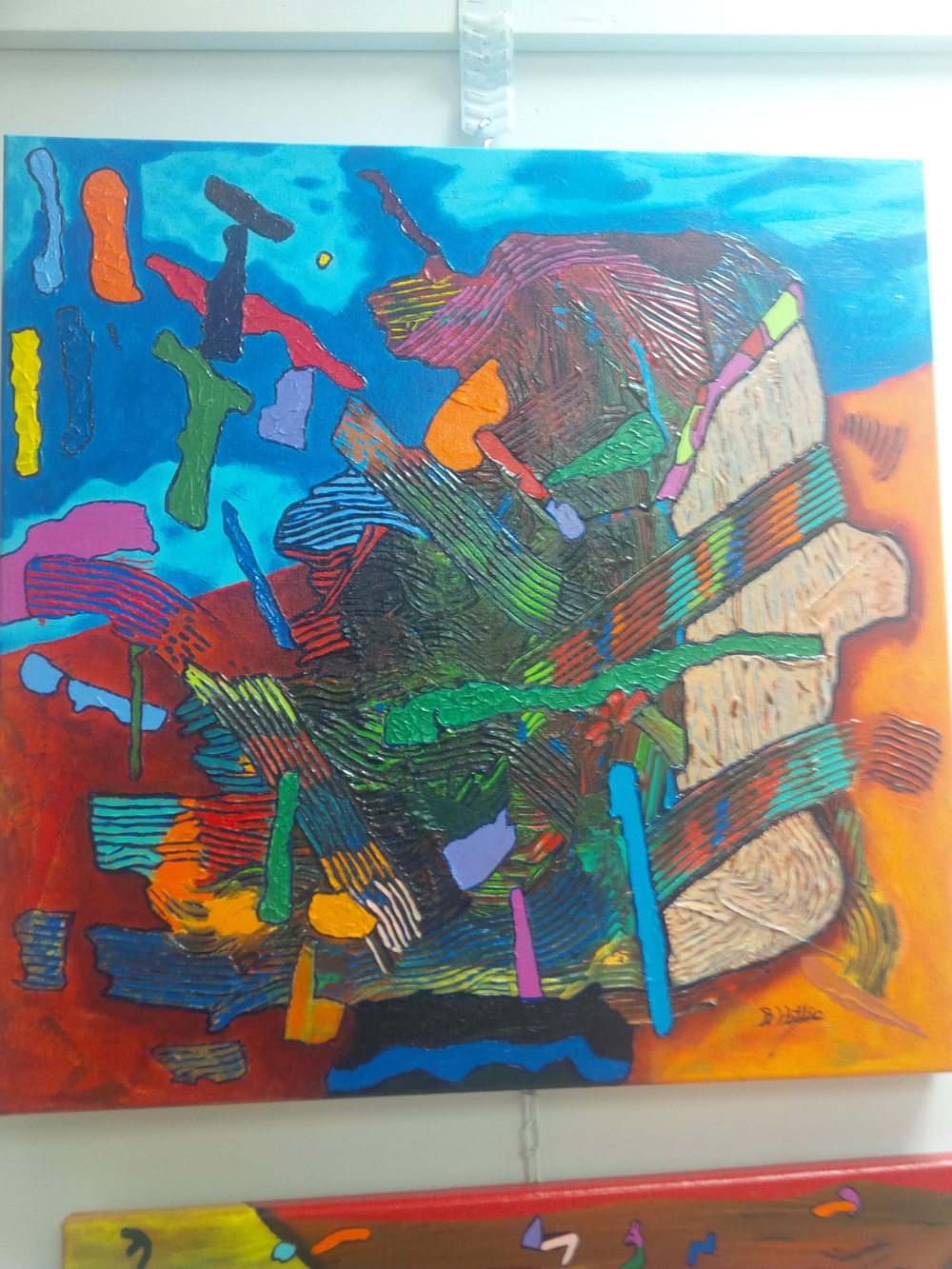 Albo features abstract paintings at art gallery in Oliver ...