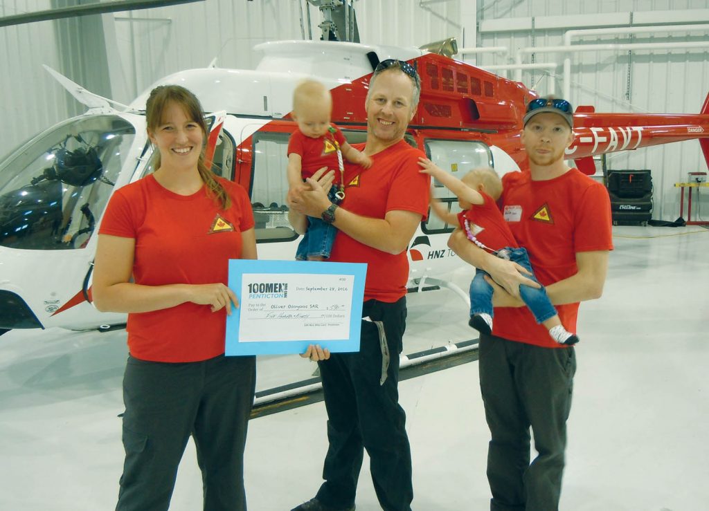 Oliver Osoyoos Search and Rescue receives funds from 100 Men Who Care ...