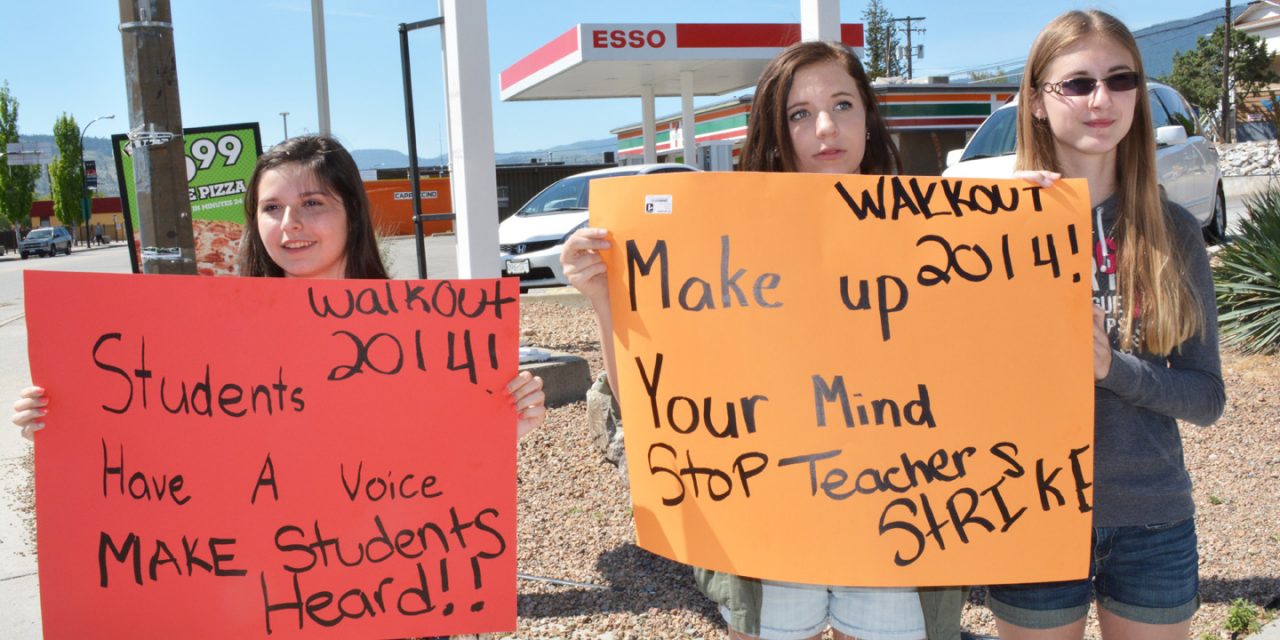 Students risk detention to protest teachers' strike - TimesChronicle.ca