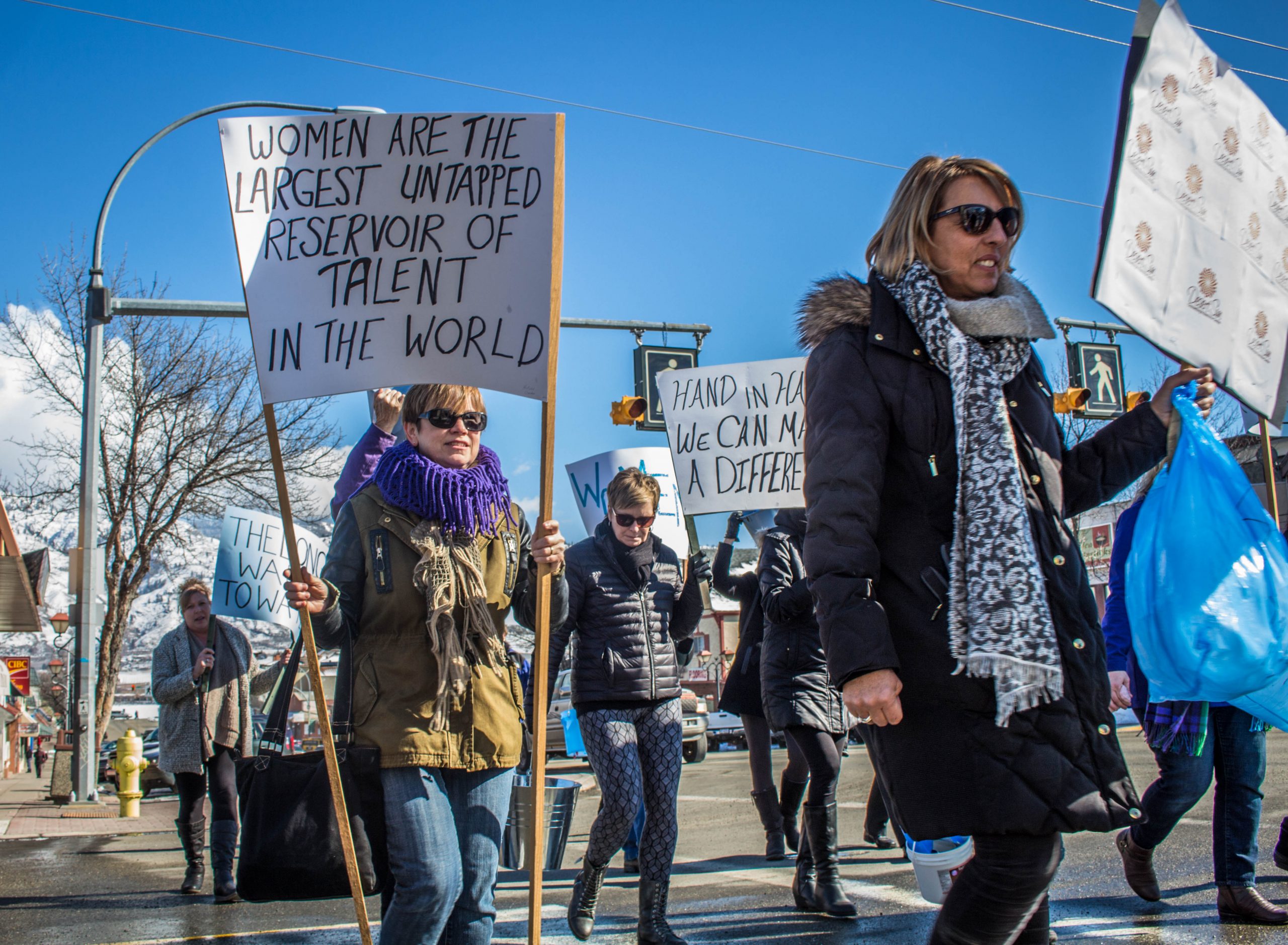 Osoyoos' first women's march raises awareness of global issues ...
