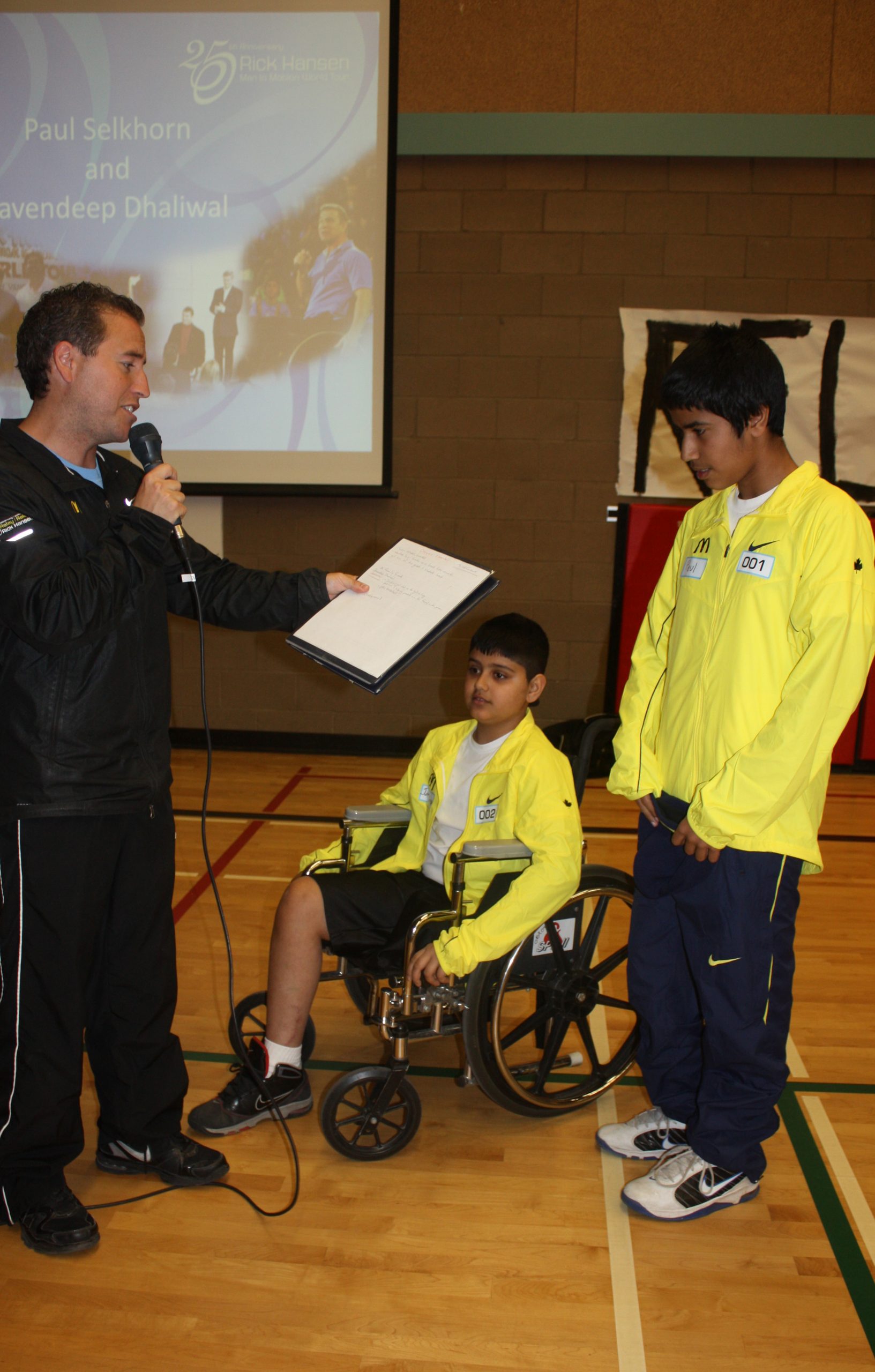 OSOYOOS SCHOOL KIDS GET HISTORY LESSON ABOUT HANSEN'S MAN IN MOTION ...
