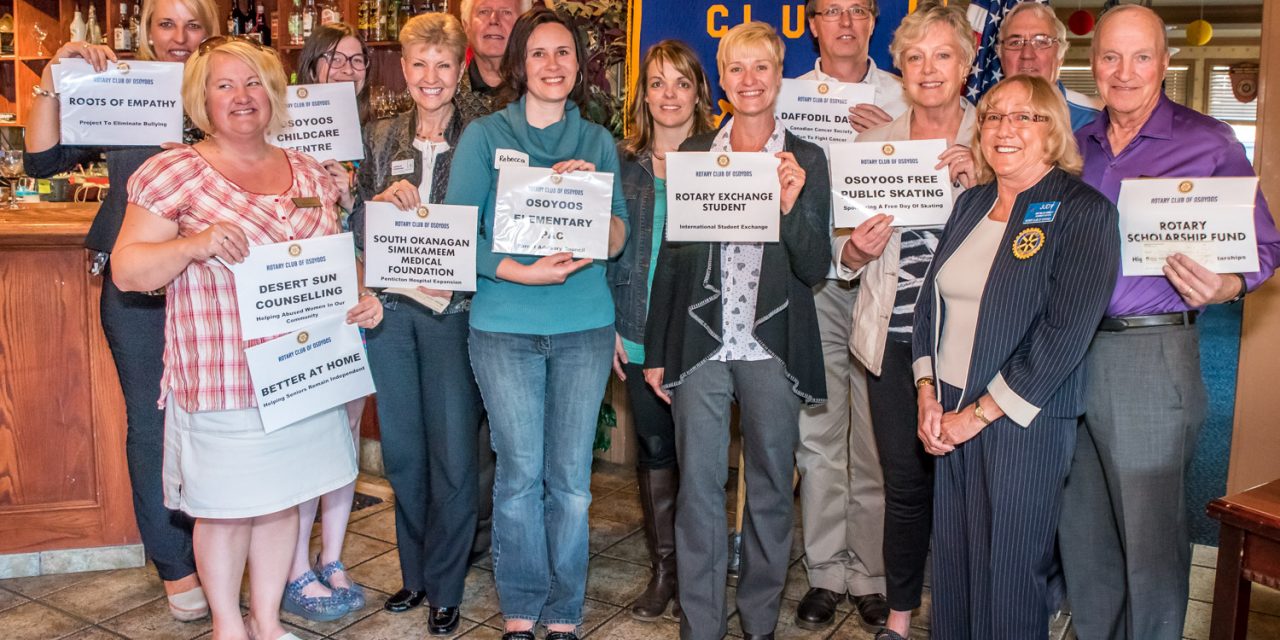 Rotary gives cheques to community causes at joint social event with ...