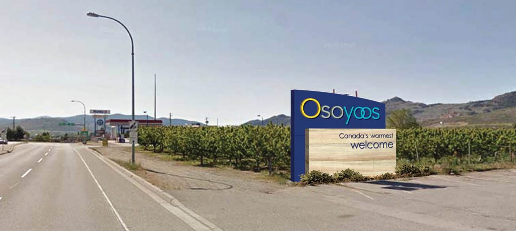 Council approves spending $146K on four new Welcome signs into Osoyoos ...