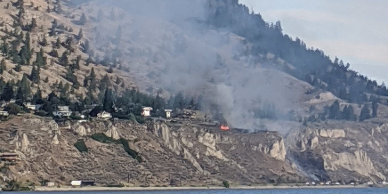 UPDATE: Traffic moving slowly after fire closes Hwy 97 - TimesChronicle.ca