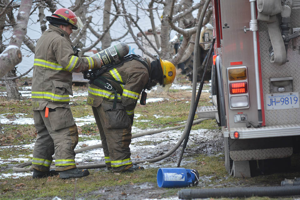 Firefighters battling stubborn structure fire - TimesChronicle.ca