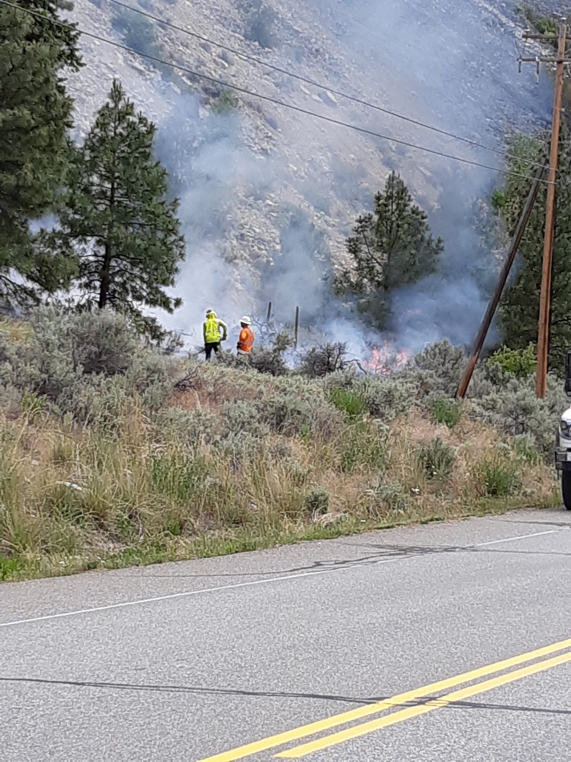 Brush fire burns west of Osoyoos - TimesChronicle.ca