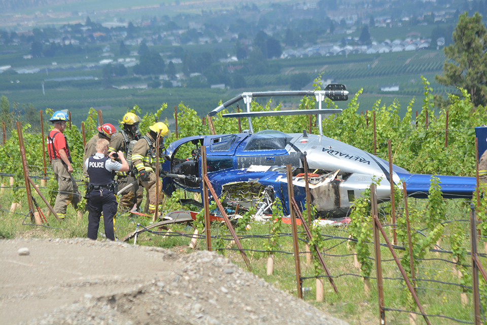 First responders called to 'helicopter incident' south of Oliver - TimesChronicle.ca