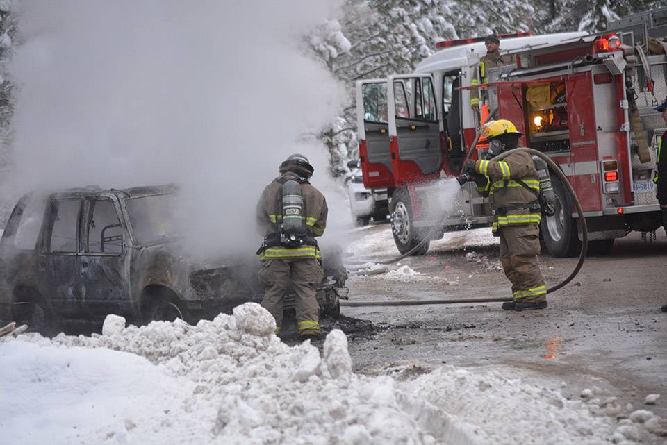 Fire destroys SUV near Oliver - TimesChronicle.ca