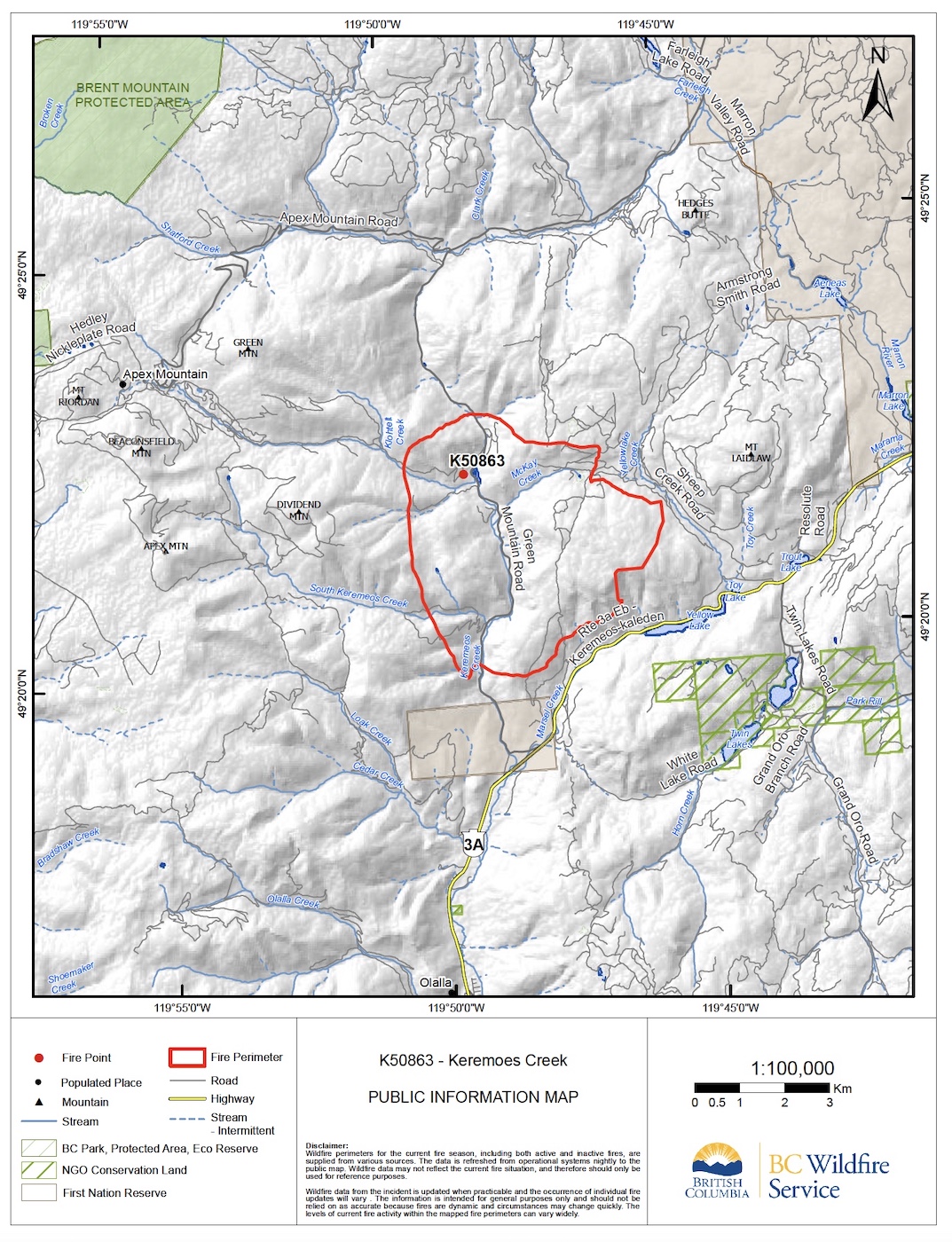 Keremeos Creek wildfire closes Hwy. 3A - TimesChronicle.ca