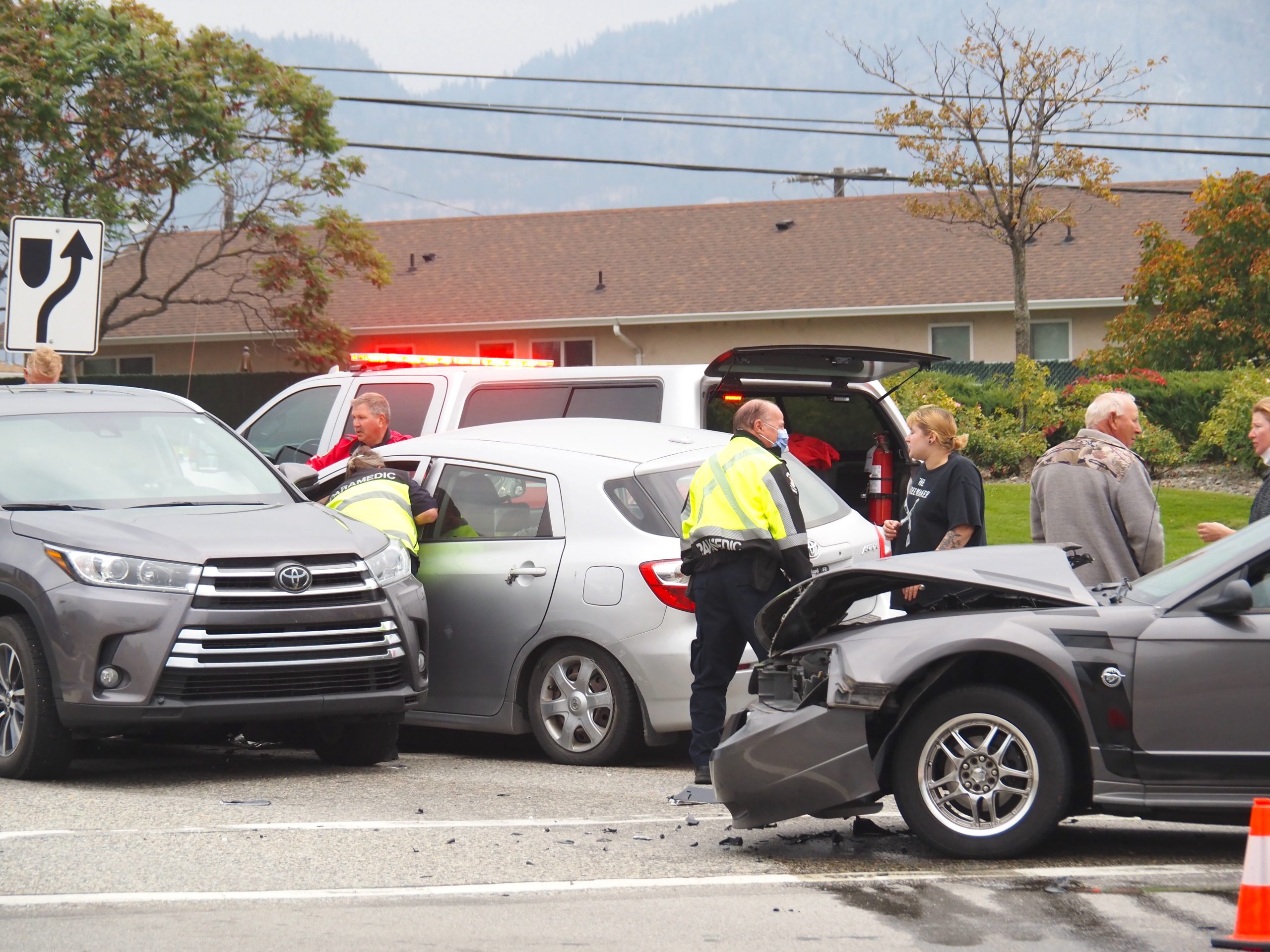 Three car collision at Hwy 97 - Hwy 3 intersection - TimesChronicle.ca