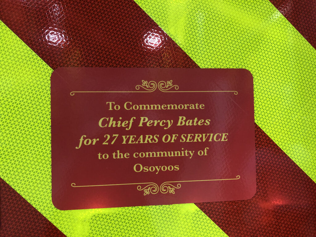 Osoyoos Fire Rescue honours decades of service - TimesChronicle.ca