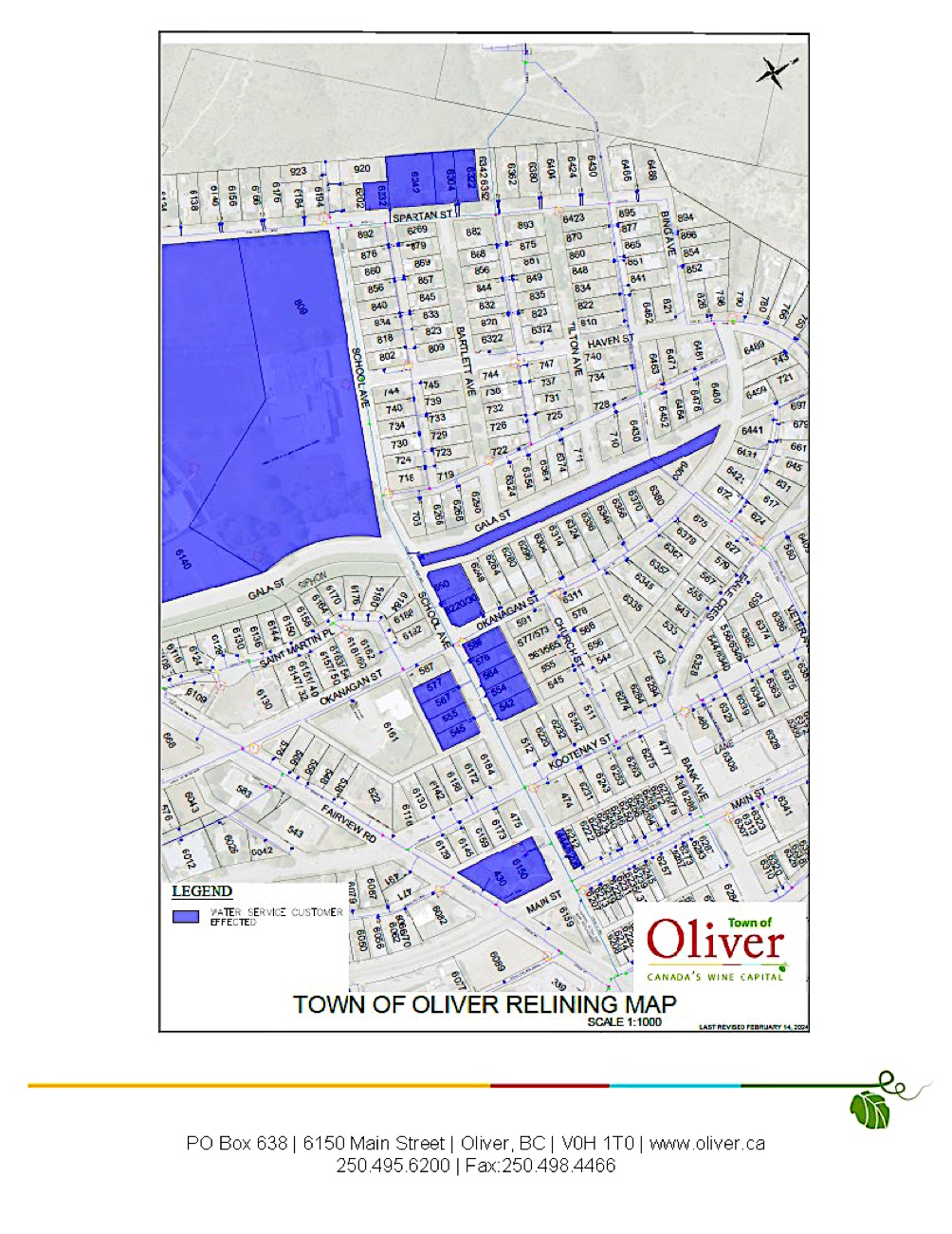 Boil water notice for Oliver water main relining project ...