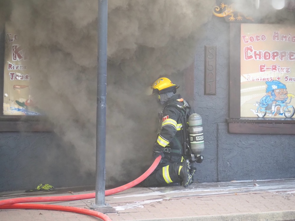 UPDATE: Loco Amigos fire contained Main St. open - TimesChronicle.ca