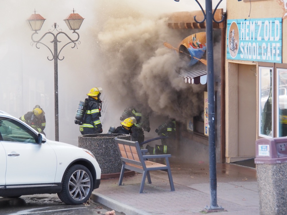 UPDATE: Loco Amigos fire contained Main St. open - TimesChronicle.ca