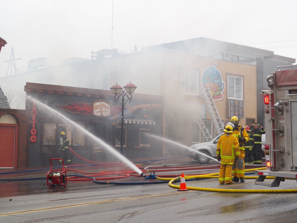 UPDATE: Loco Amigos fire contained Main St. open - TimesChronicle.ca