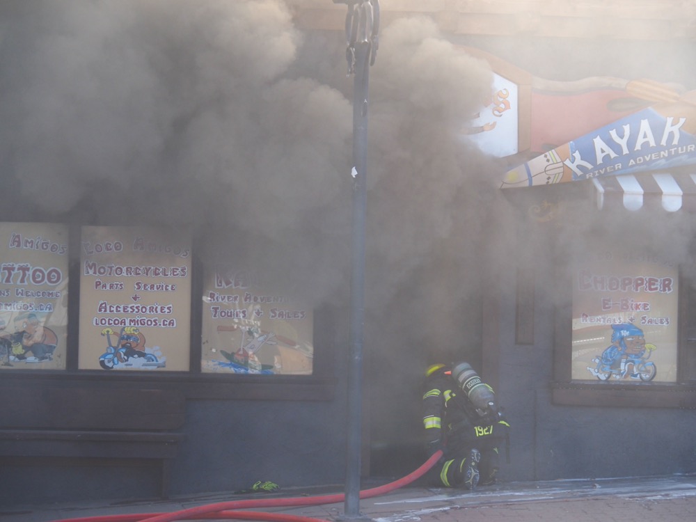 UPDATE: Loco Amigos fire contained Main St. open - TimesChronicle.ca