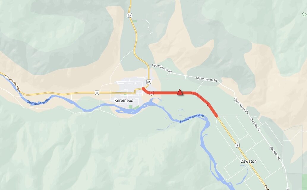 Major accident closes Hwy. 3 between Keremeos, Cawston - TimesChronicle.ca