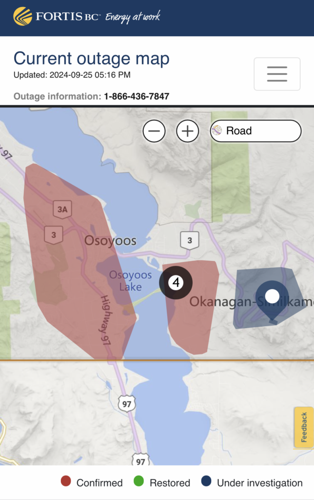 Power restored to Osoyoos after wind downs trees - TimesChronicle.ca