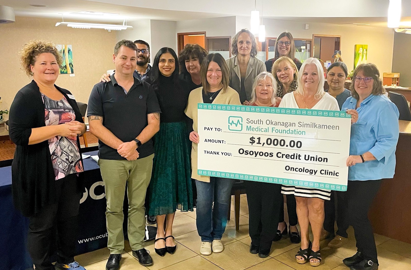 OCU staff raise $1,000 for oncology clinic expansion - TimesChronicle.ca