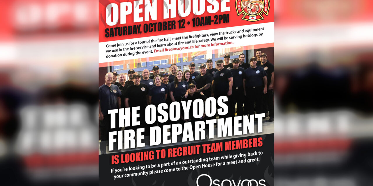 Osoyoos Fire Rescue's Open House this Saturday - TimesChronicle.ca