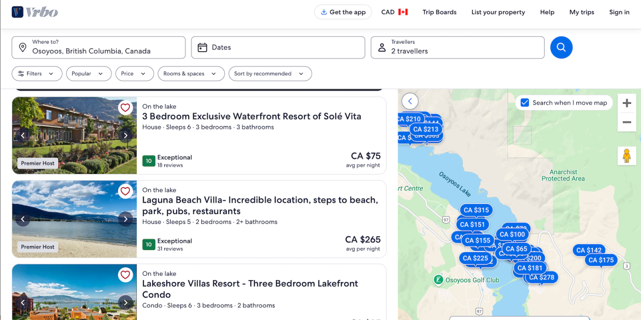 Osoyoos fine tunes short term rental pilot project - TimesChronicle.ca