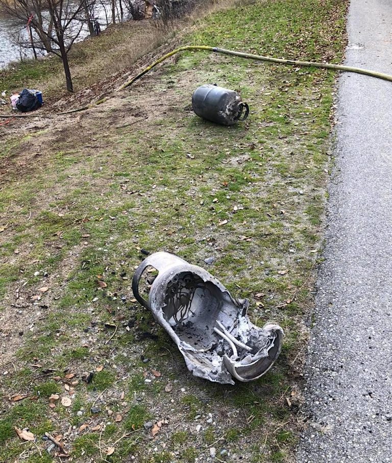 Fire and propane tank explosions at homeless encampment - TimesChronicle.ca