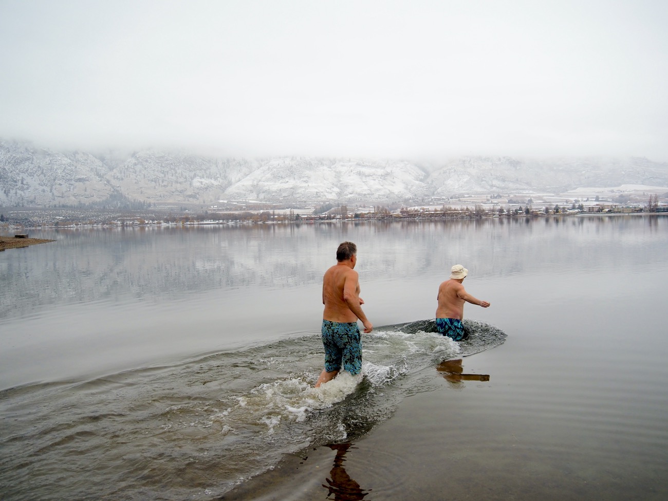 Daring 'Desert Dippers' take chilly New Year's plunge - TimesChronicle.ca