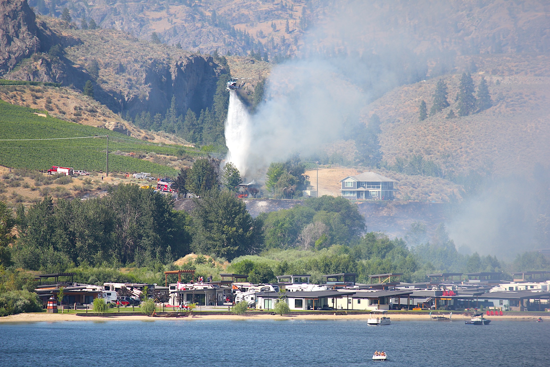 Fire near The Cottages brought to heel - TimesChronicle.ca
