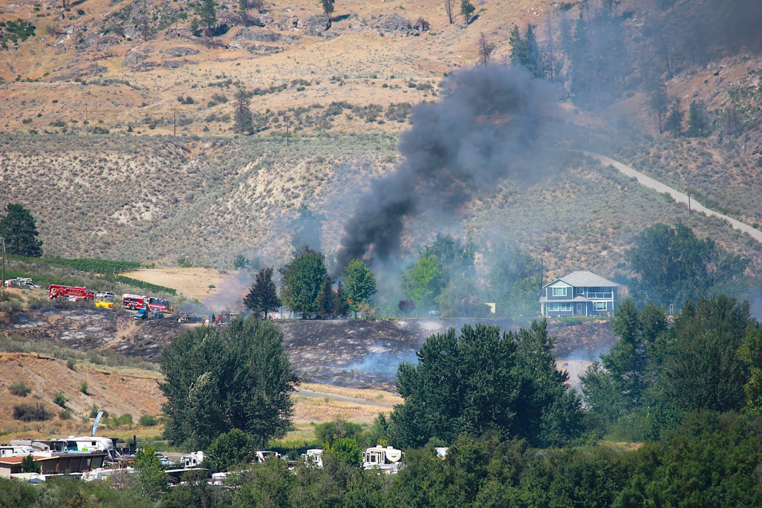 Fire near The Cottages brought to heel - TimesChronicle.ca