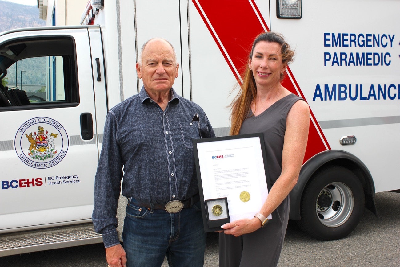 Retired RCMP officer honoured for saving life - TimesChronicle.ca