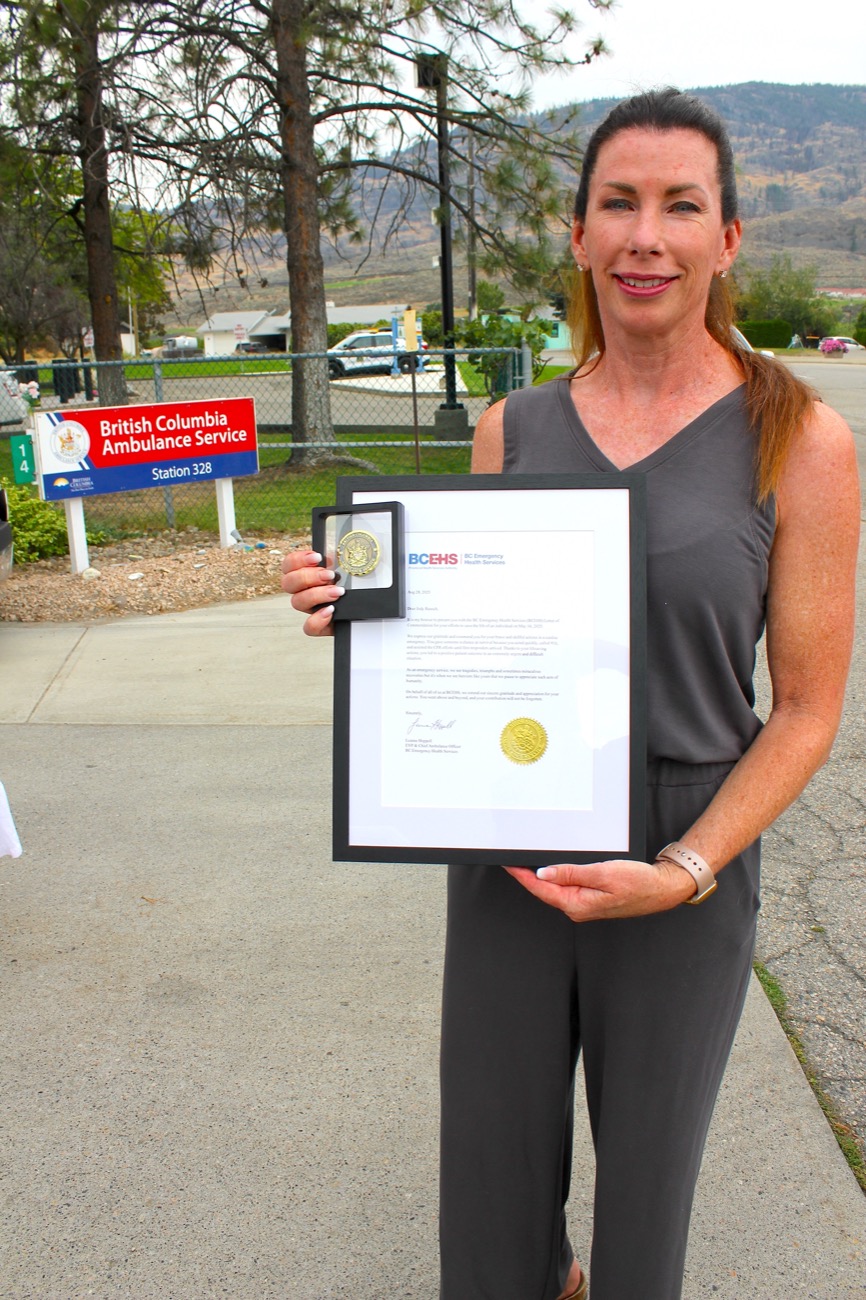 Retired RCMP officer honoured for saving life - TimesChronicle.ca